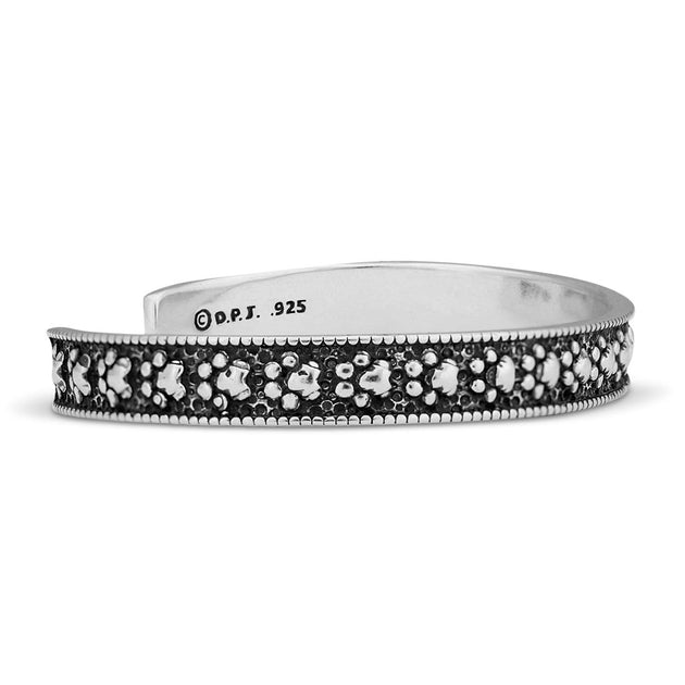 Paw Print Cuff Bracelet, Sterling Silver Blinger Bracelet – Dazzling Paws