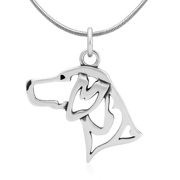 German Shorthaired Pointer Necklace in Sterling Silver – Dazzling Paws