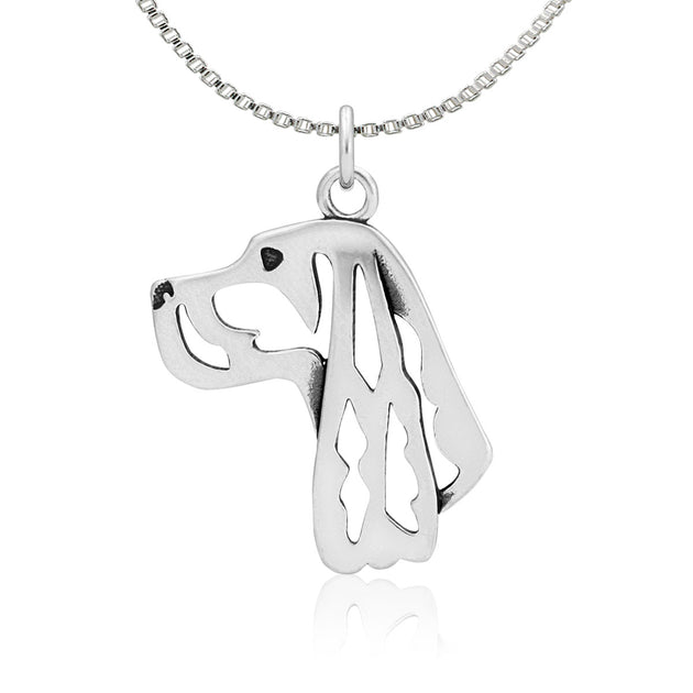 Gordon Setter Necklace in Sterling Silver – Dazzling Paws