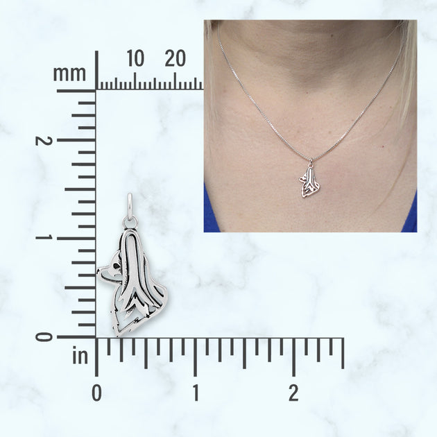 Papillon Necklace in Sterling Silver – Dazzling Paws